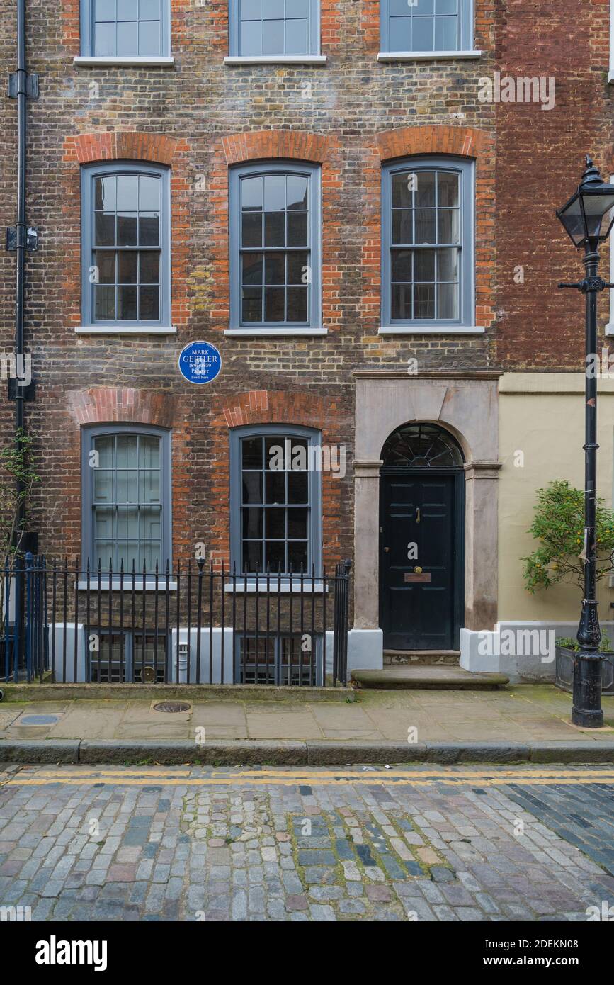 The former home of the painter Mark Gertler in Elder Street ...