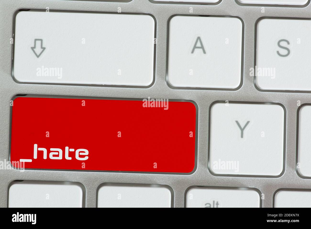 Computer and key for the hate Stock Photo - Alamy