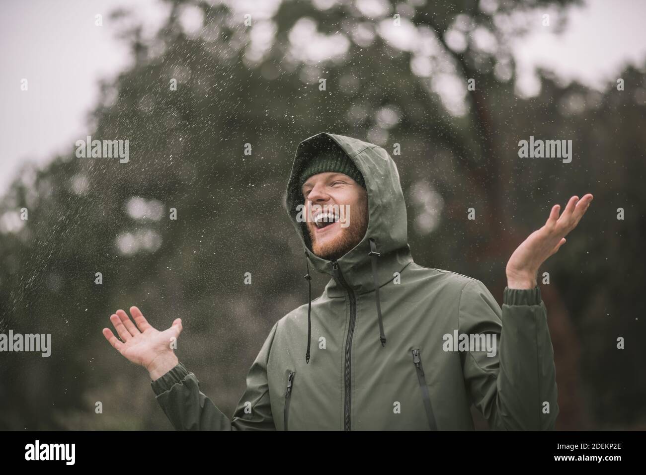 Soaking wet jacket hi-res stock photography and images - Alamy