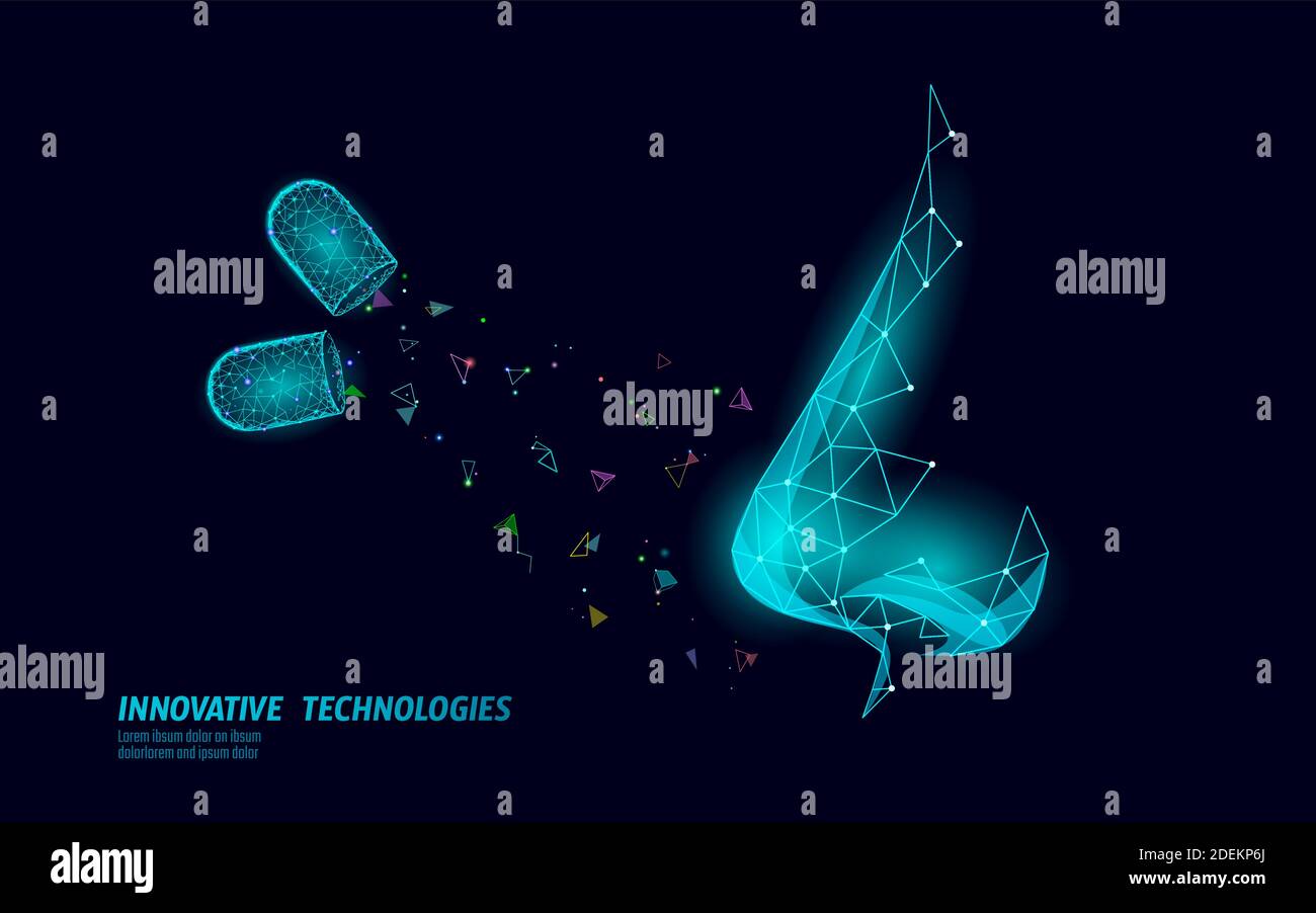 Rhinitis nose low poly . Treatment medicine coryza. Pharmacy runny nose ...