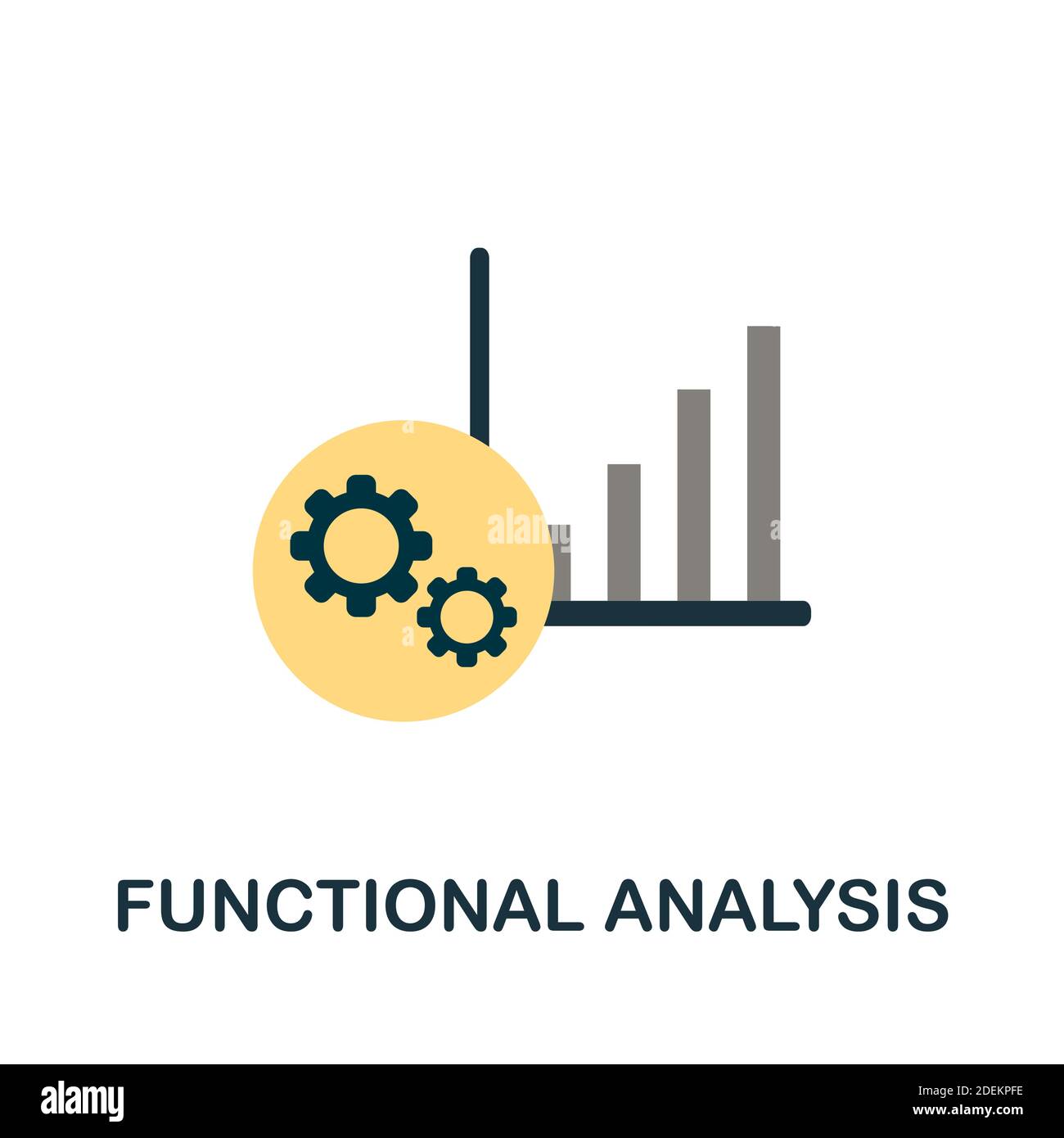 Functional Analysis flat icon. Simple element from project management ... Functional Analysis flat icon. Simple element from project management ...