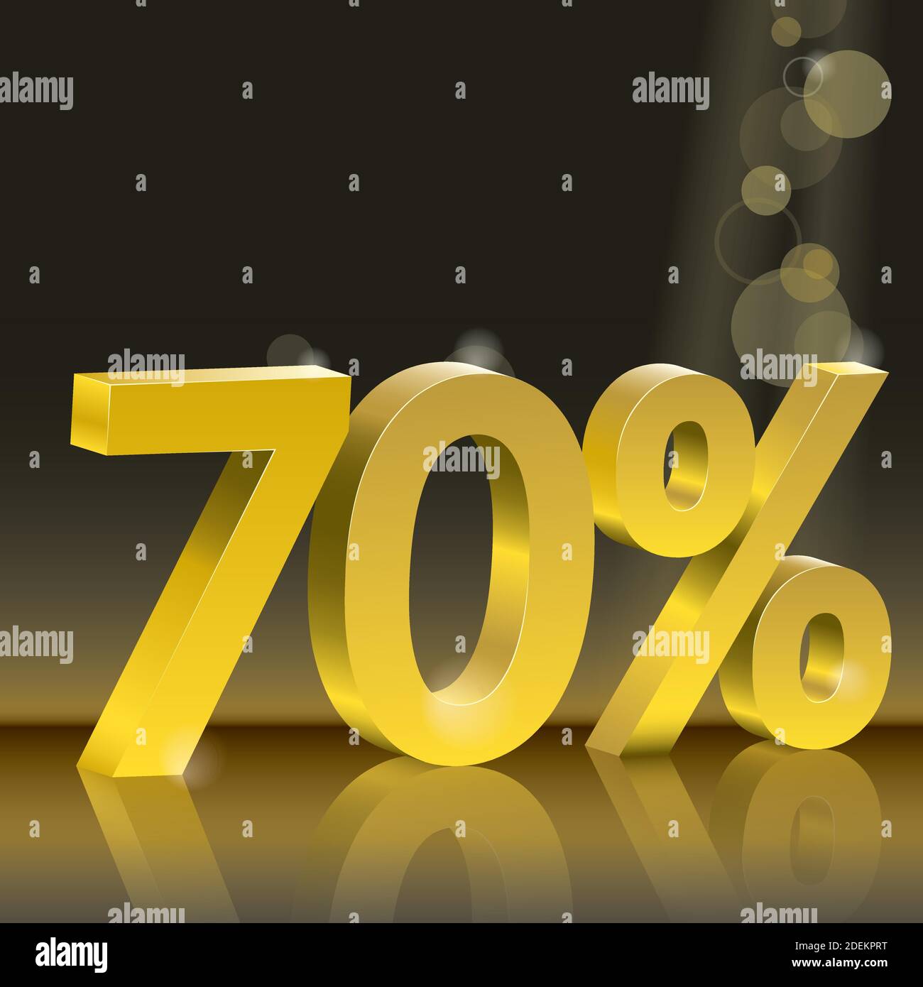 Golden numbers on black background. Poster to announce sales Stock ...
