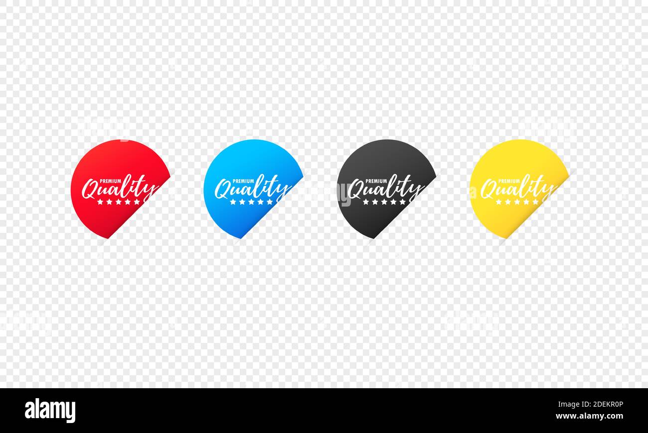 Premium quality sticker set. For graphic and web design. Vector on ...