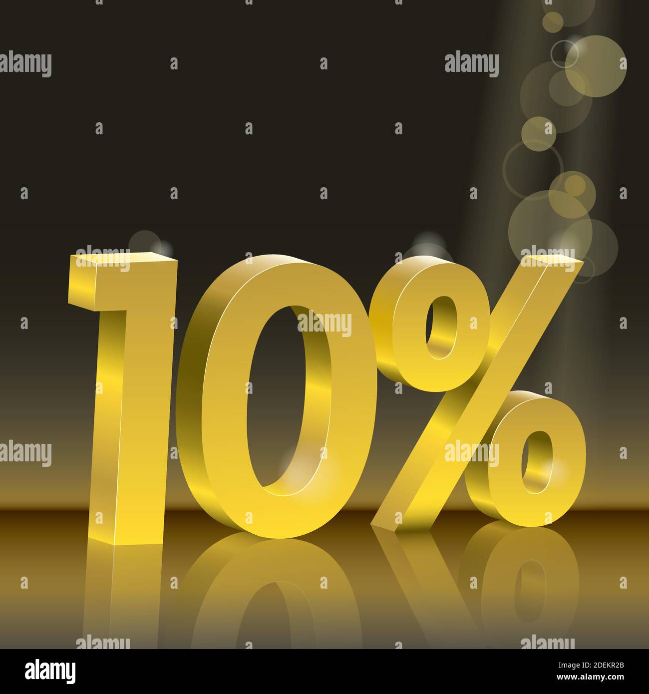 Golden numbers on black background. Poster to announce sales Stock ...