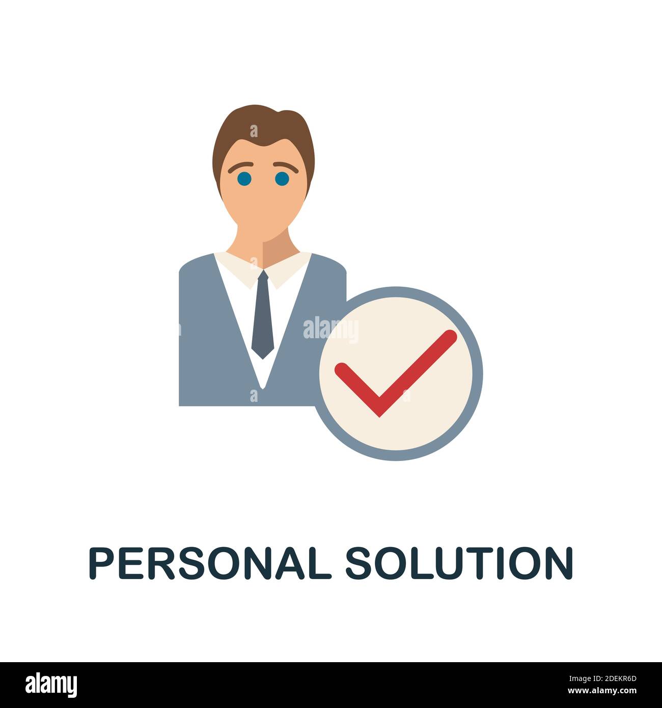 Personal Solution flat icon from reputation management collection ...