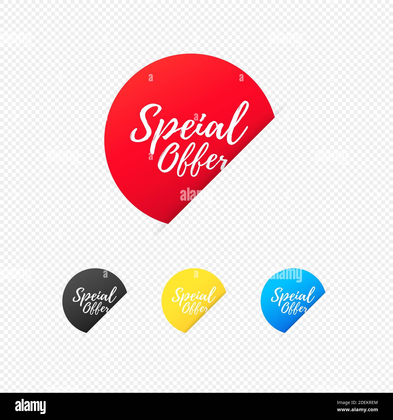 Special offer sticker set. For graphic and web design. Vector on ...