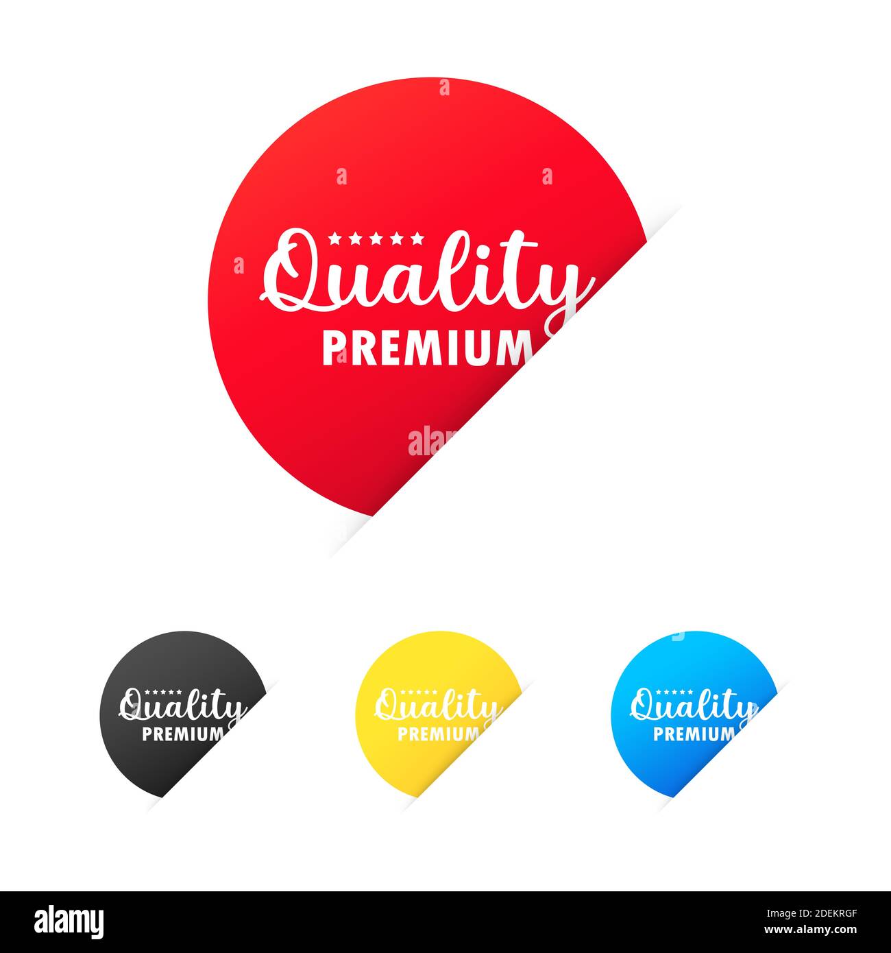Premium quality sticker set. For graphic and web design. Vector on ...
