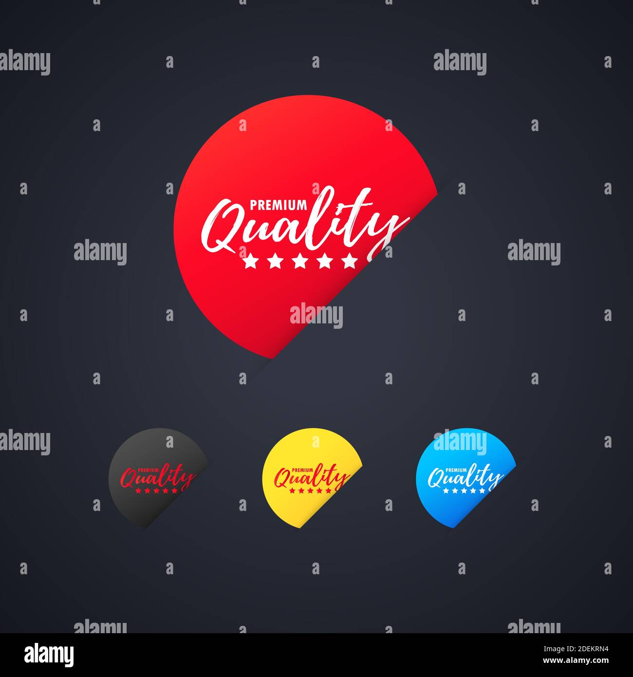 Premium quality sticker set. For graphic and web design. Vector on ...