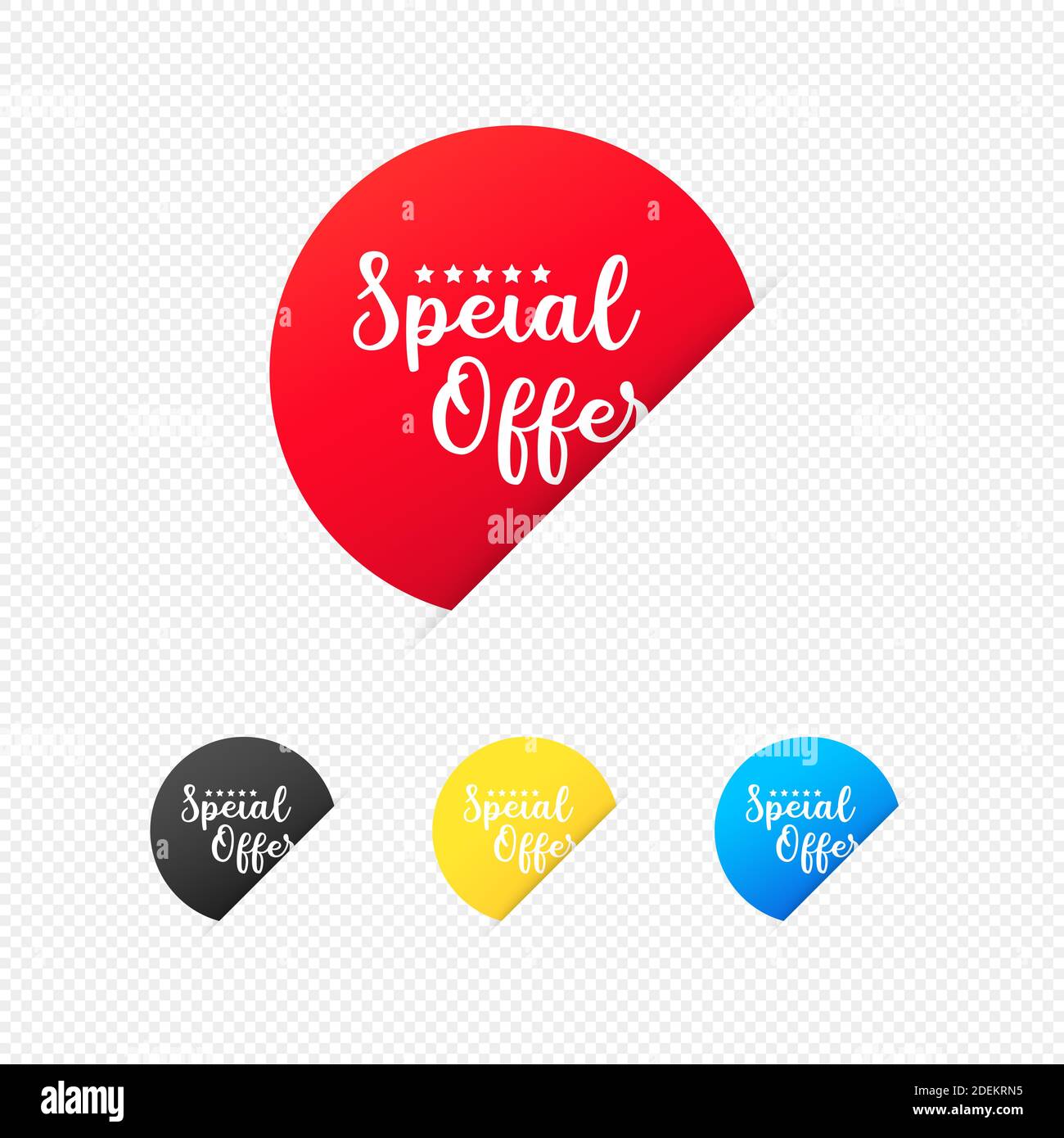 Special offer sticker set. For graphic and web design. Vector on ...