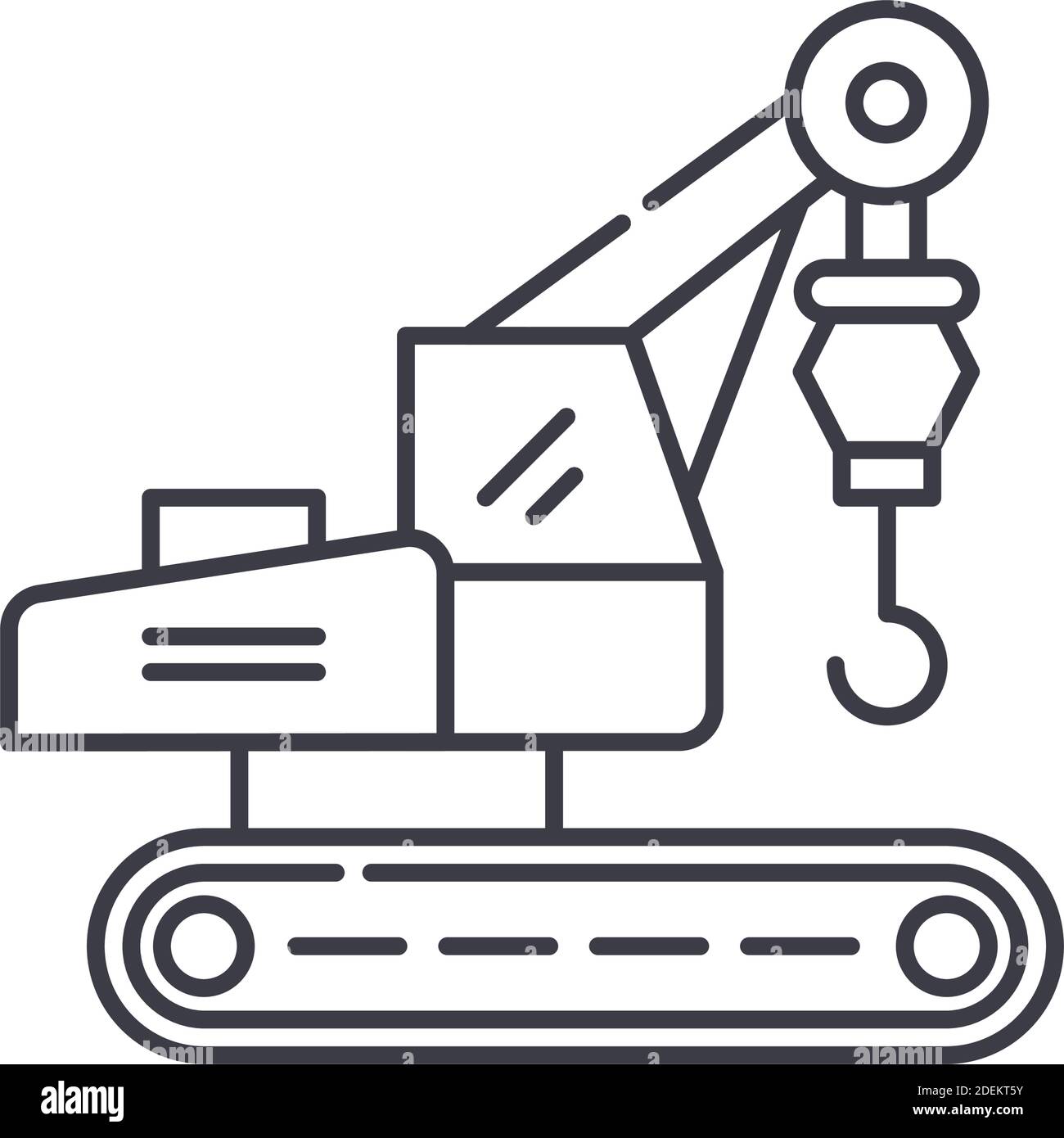 Mobile container cranes Stock Vector Images - Alamy