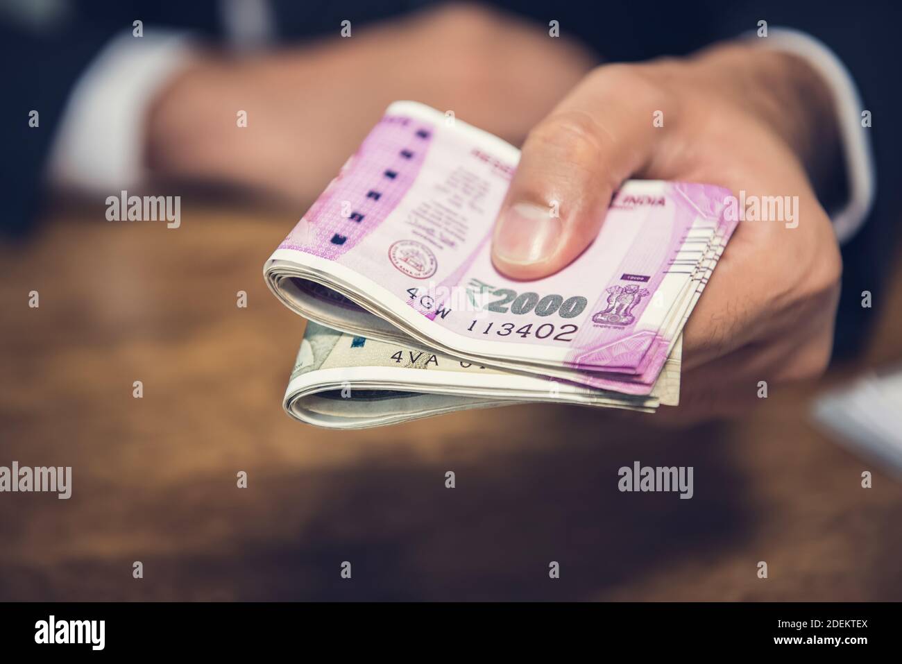 Indian money foreign exchange hi-res stock photography and images - Alamy