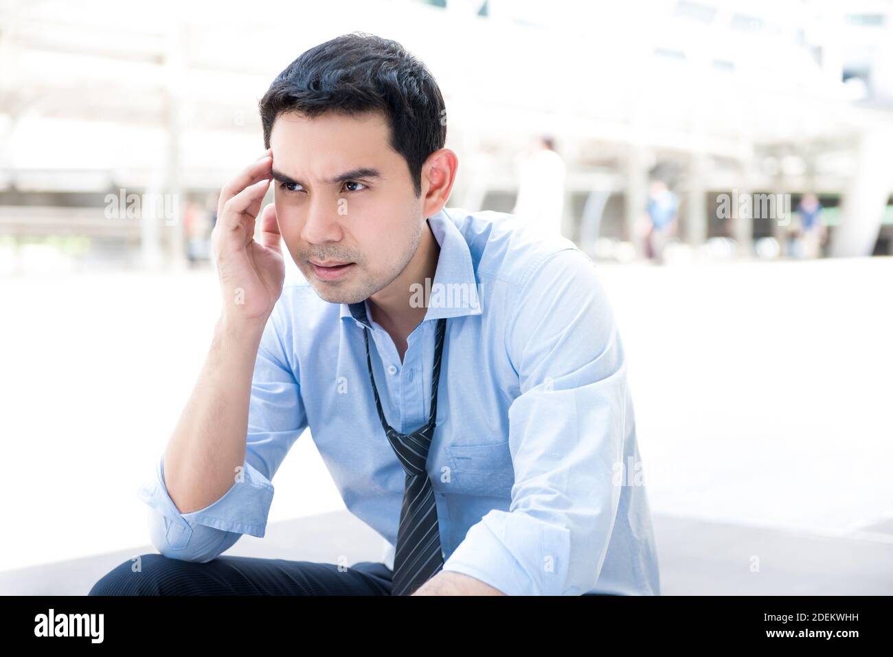Exhausted businessman after hi-res stock photography and images - Alamy