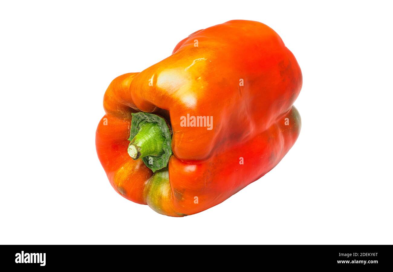 Isolated on white red pepper Stock Photo - Alamy