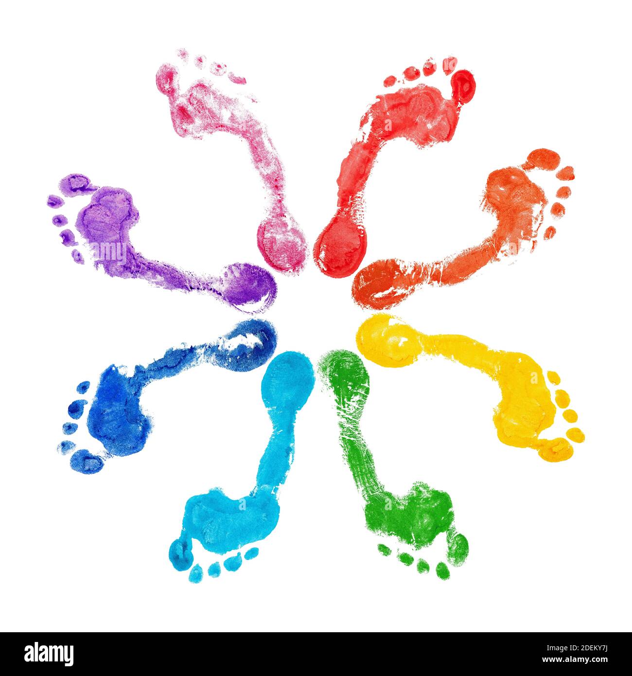 Colorful Footprints