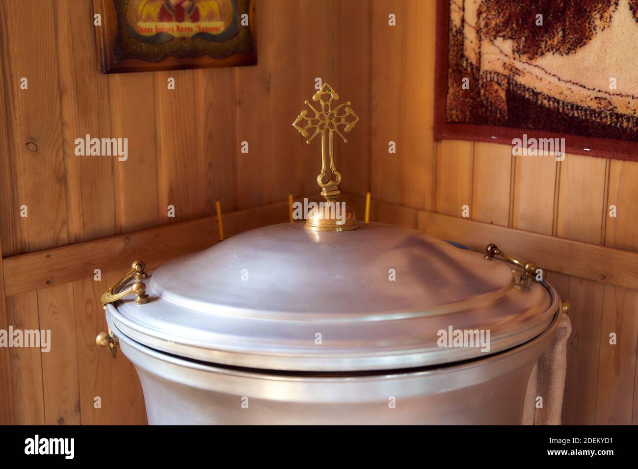 Chrismation in the orthodox church hi-res stock photography and images - Alamy