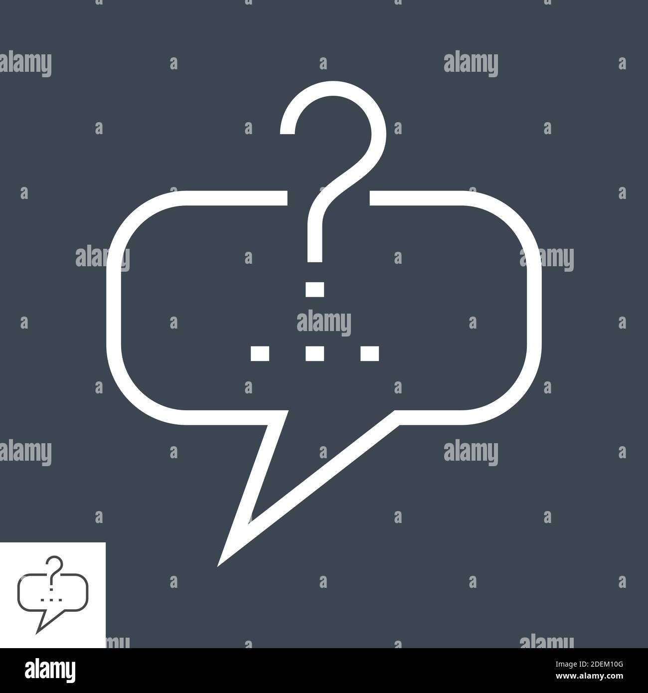 Question Mark in Speech Bubble Stock Vector Image & Art - Alamy