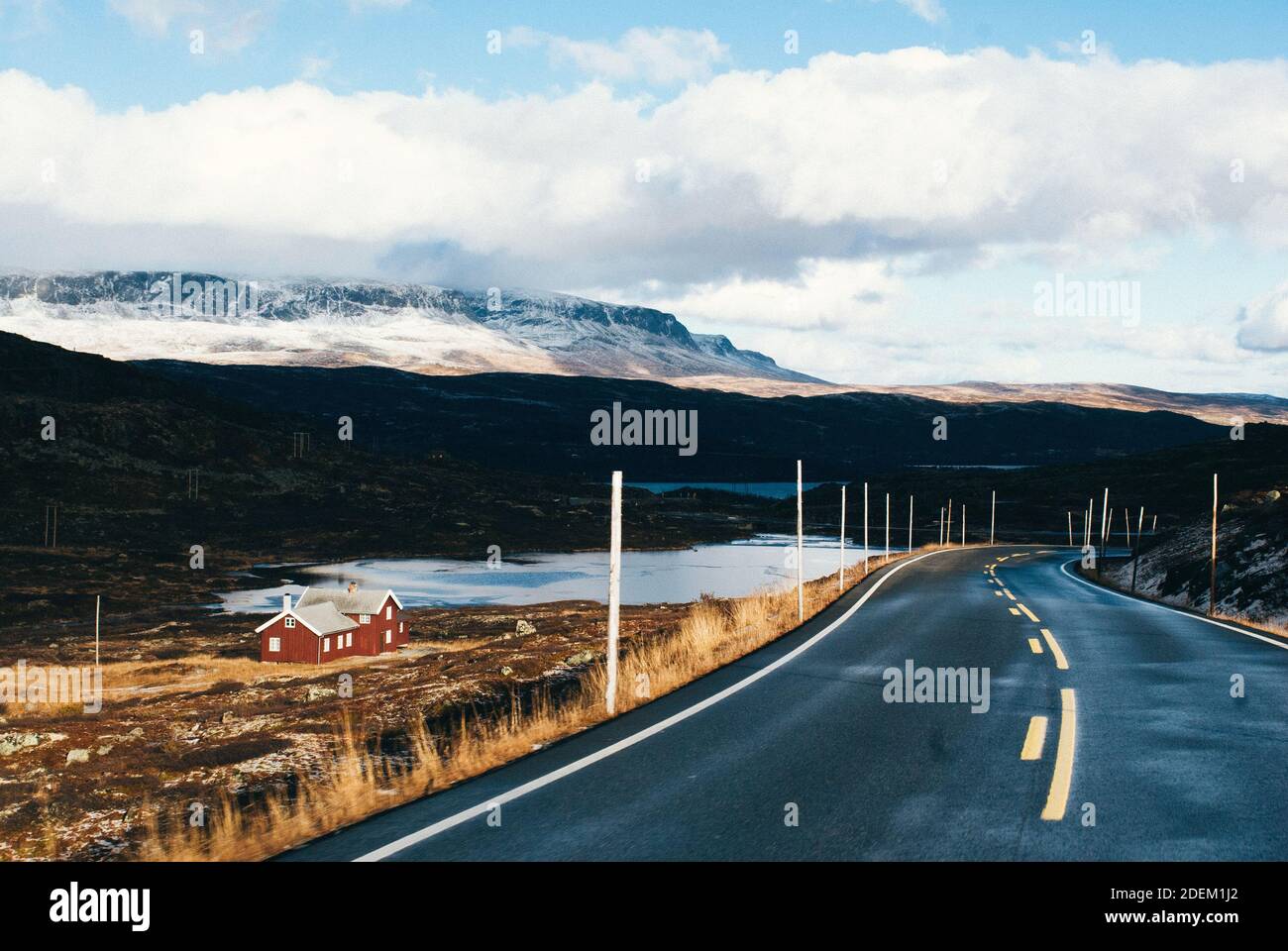 the beauty of the Northern roads in Norway Stock Photo - Alamy