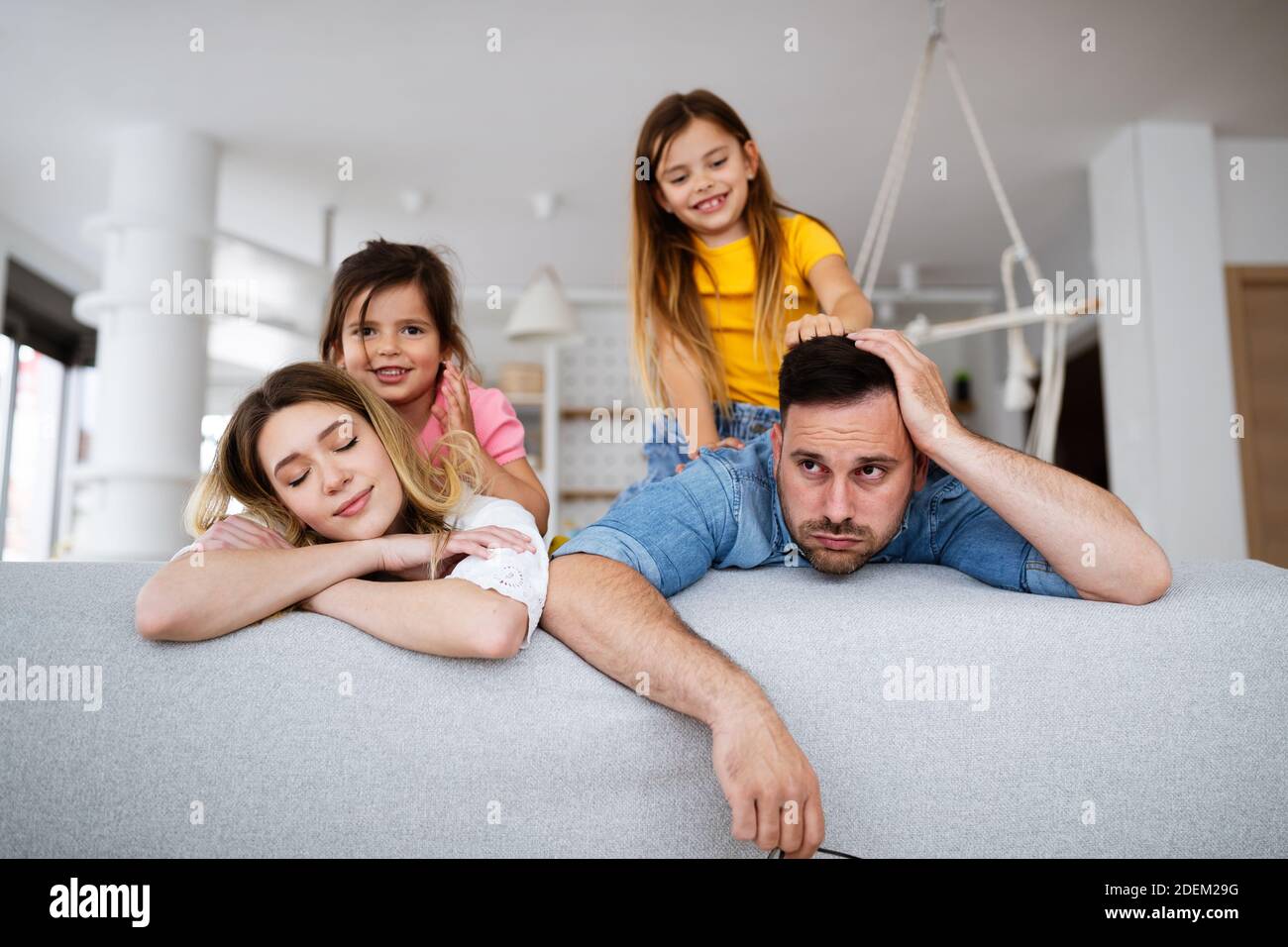 Tired mother hi-res stock photography and images - Alamy