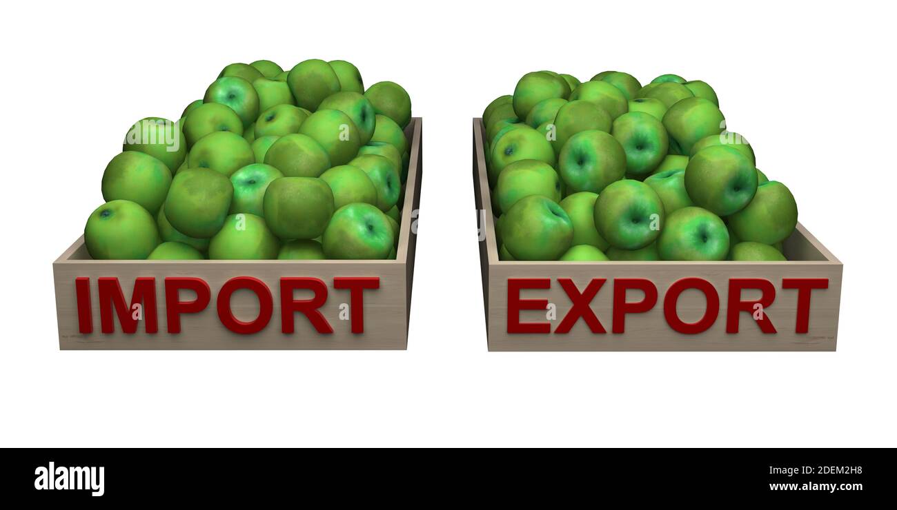 Apples for export Cut Out Stock Images & Pictures - Alamy