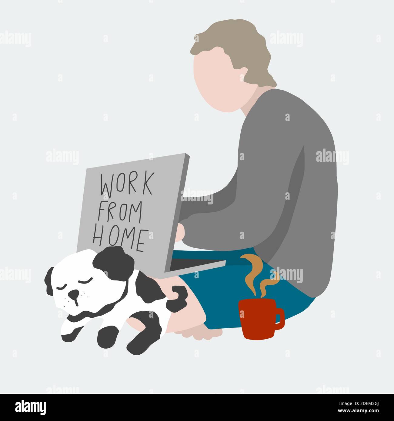 People dog home young Stock Vector Images - Alamy