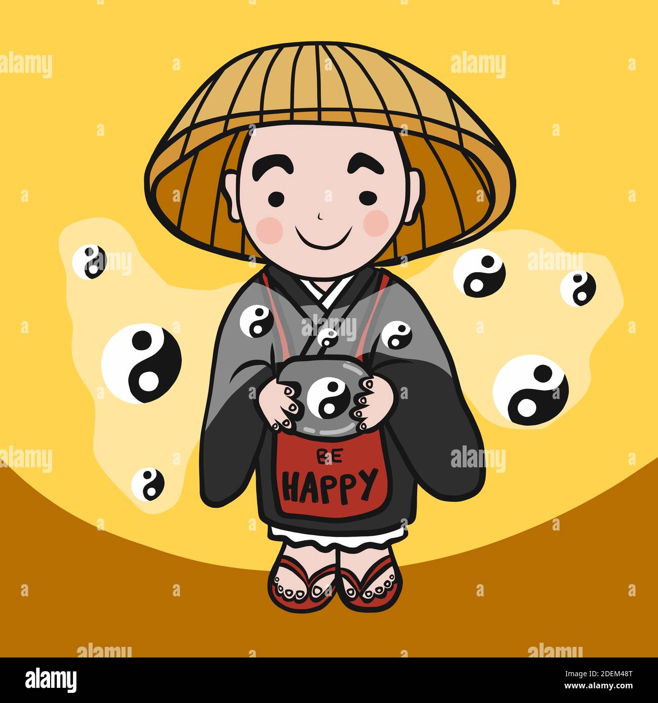 Tao priest Stock Vector Images - Alamy
