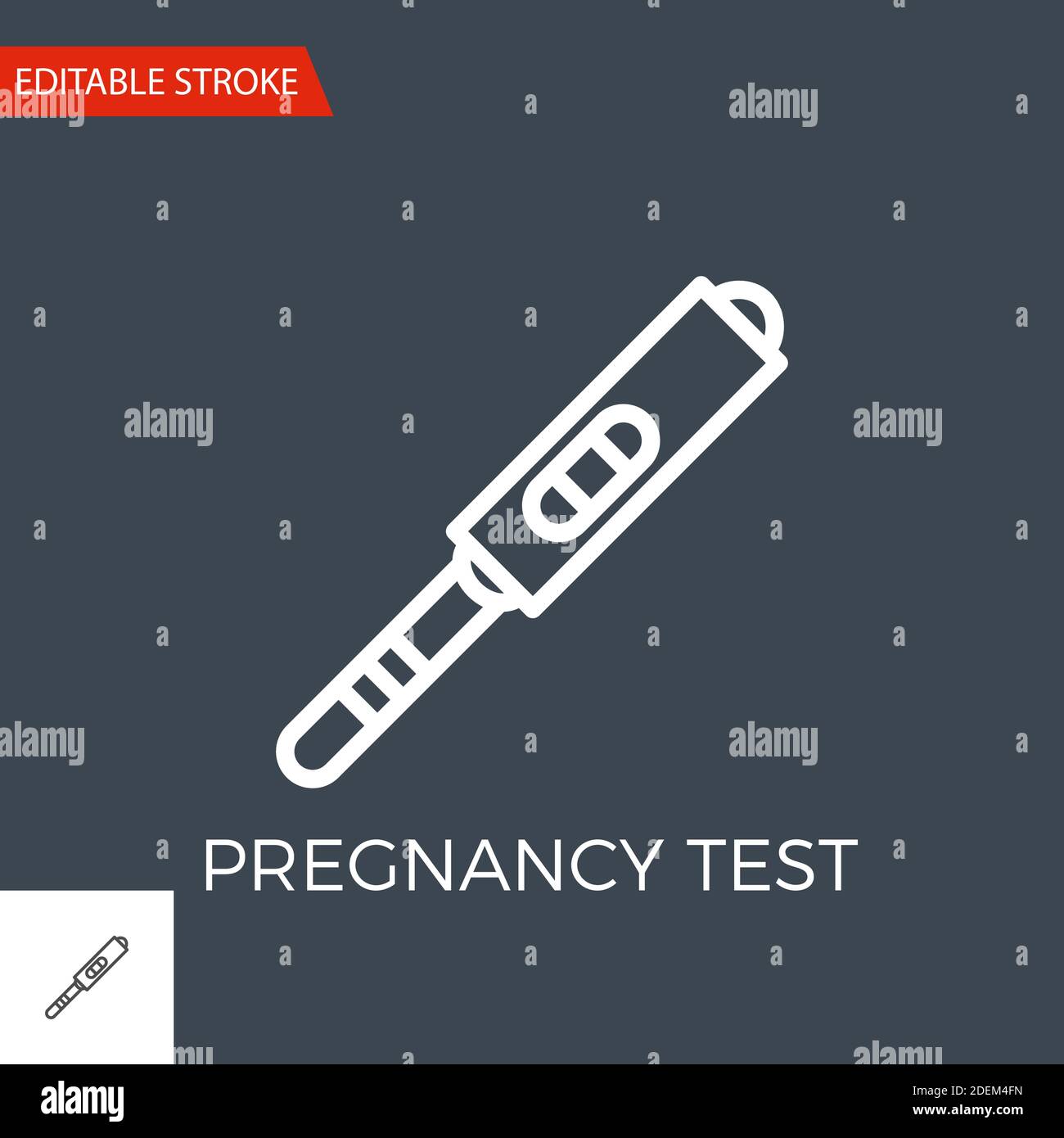 Pregnancy Test Vector Icon Stock Vector Image & Art - Alamy