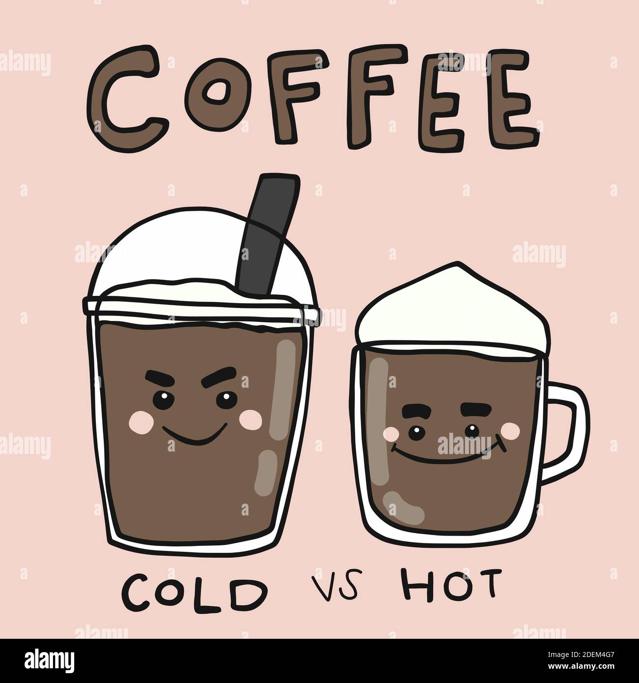 Iced Coffee Cartoon