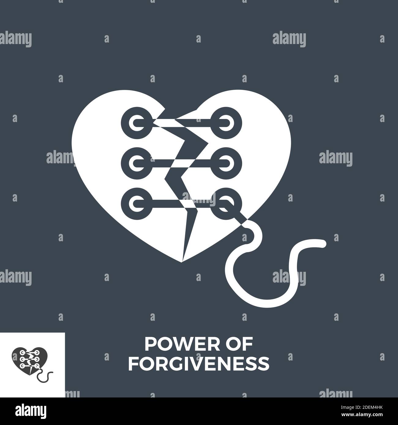 Power of Forgiveness Glyph Vector Icon Stock Vector Image & Art - Alamy