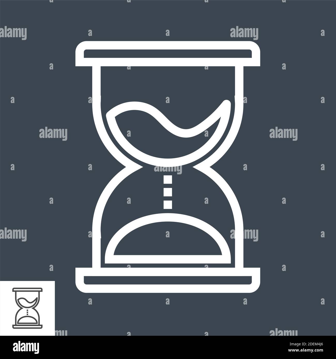 Hourglass Thin Line Vector Icon Stock Vector Image & Art - Alamy