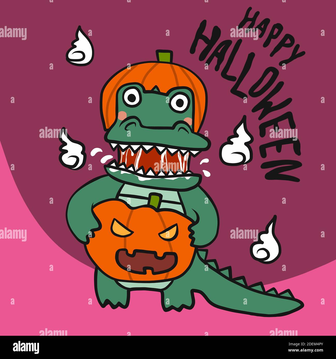 Crocodile Alligator Cartoon Character Head High Resolution Stock ...