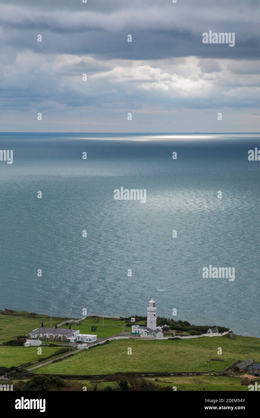 St Catherine's Lighthouse, St Catherine's Point, Isle of Wight Stock ...
