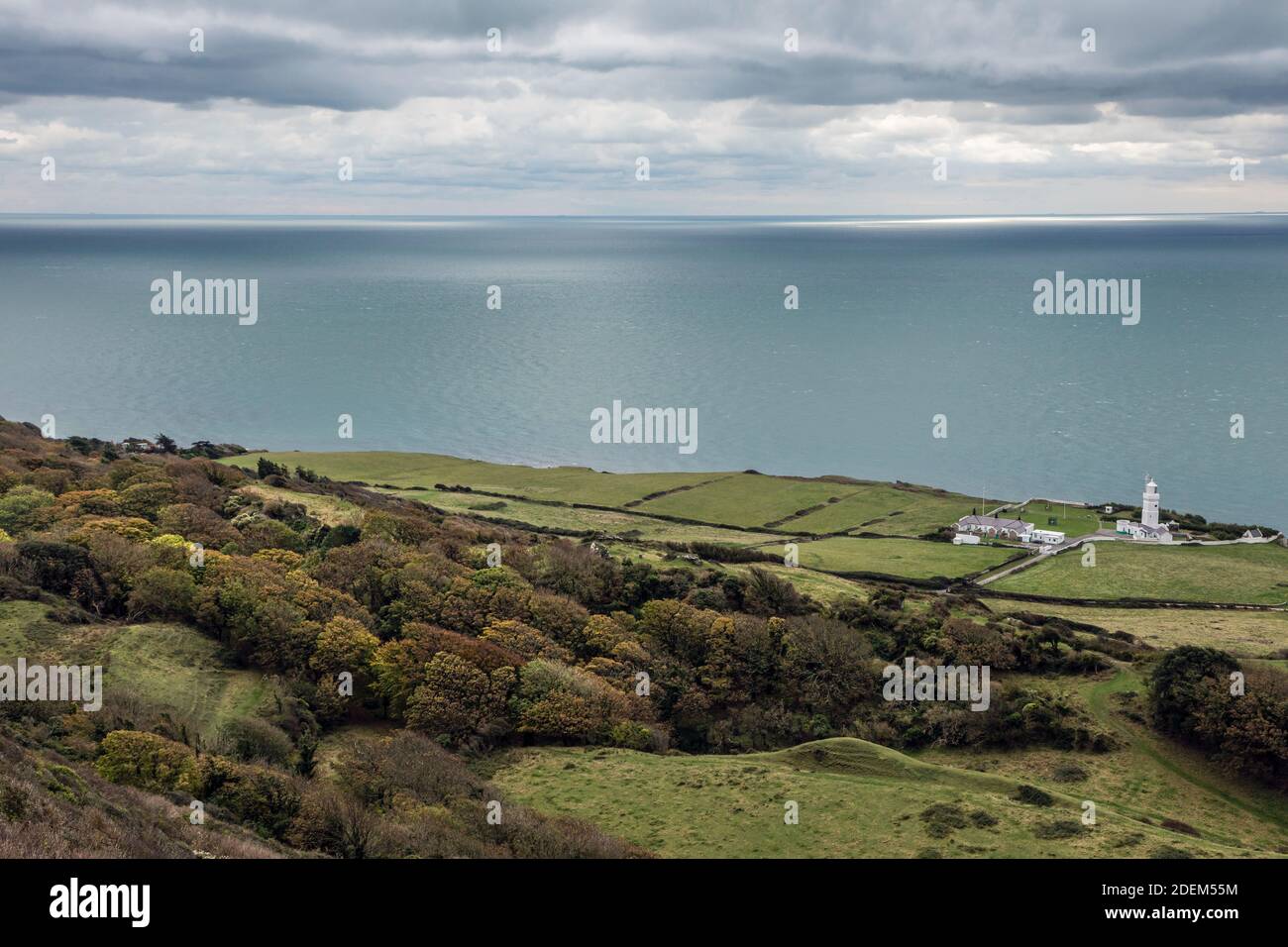 St Catherine's Lighthouse, St Catherine's Point, Isle of Wight Stock ...