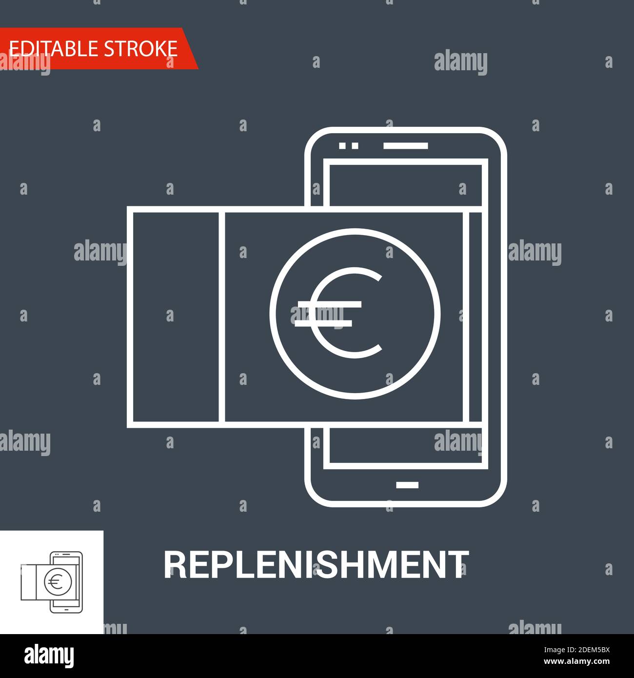 Replenishment Icon. Thin Line Vector Illustration Stock Vector Image ...