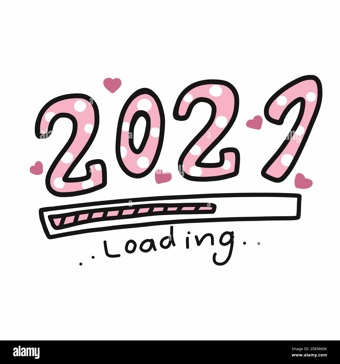 2021 loading word comic style vector illustration Stock Vector Image ...