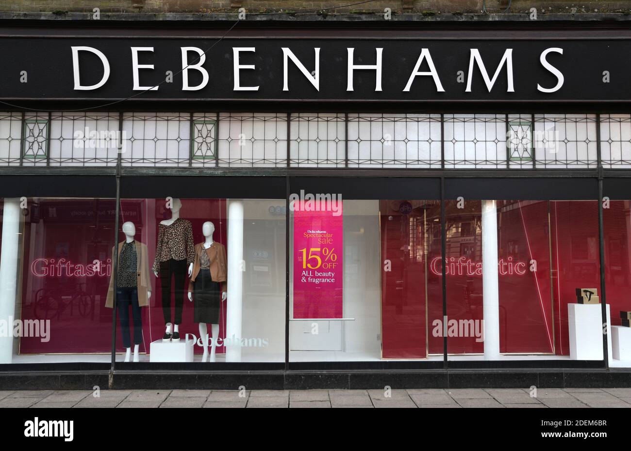 Debenhams department store on the High Street in Winchester, Hampshire ...