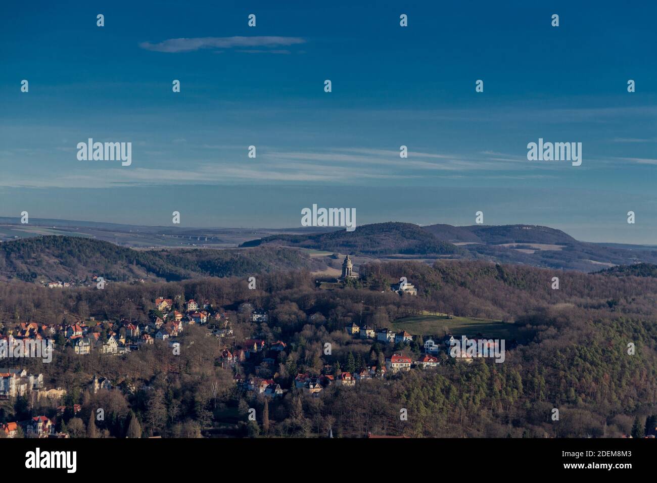 Autumn walk around the beautiful Wartburg Castle in the Thuringian ...