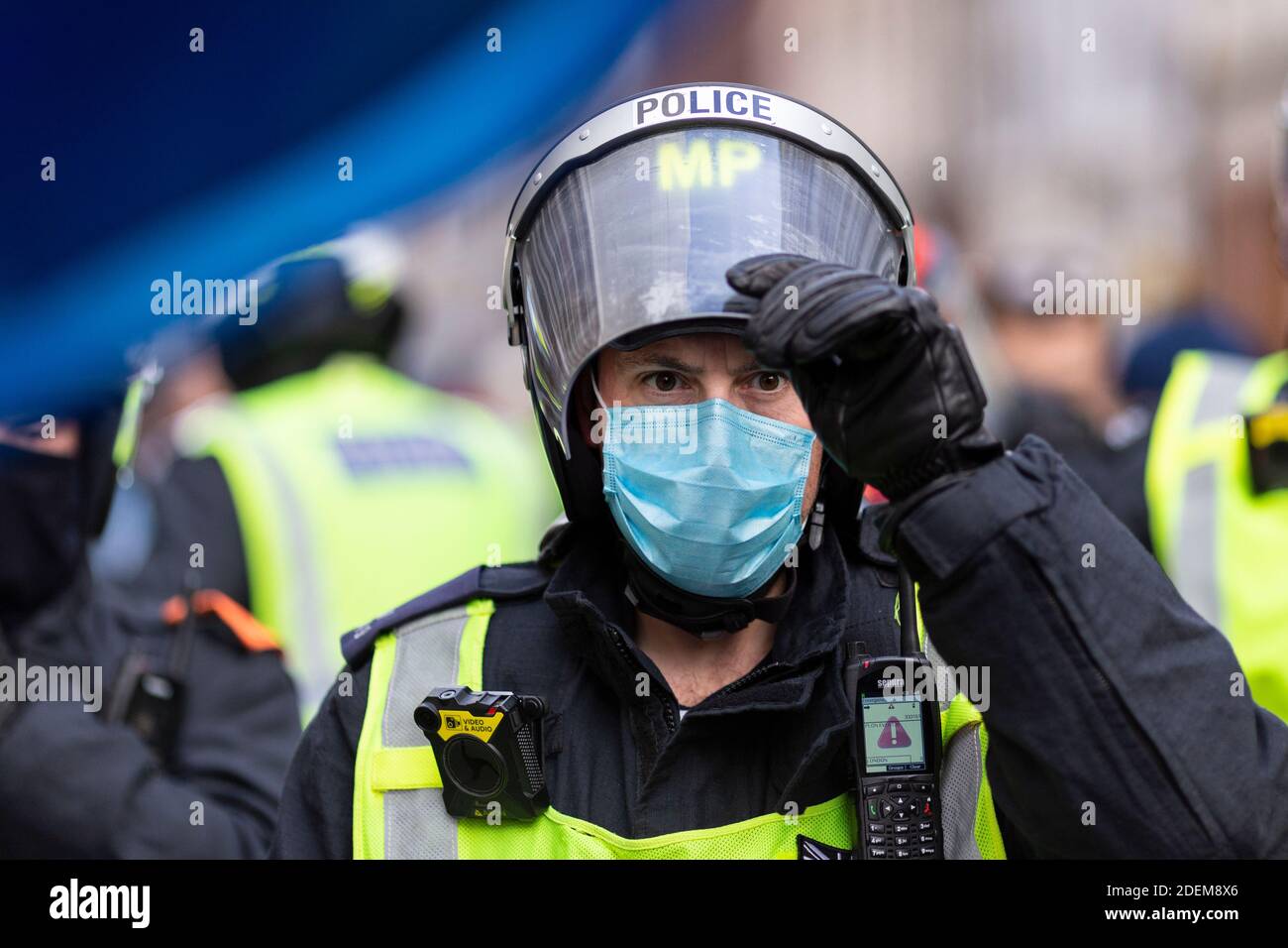 Anti-lockdown protest, Regent Street, London, 28 November 2020 ...