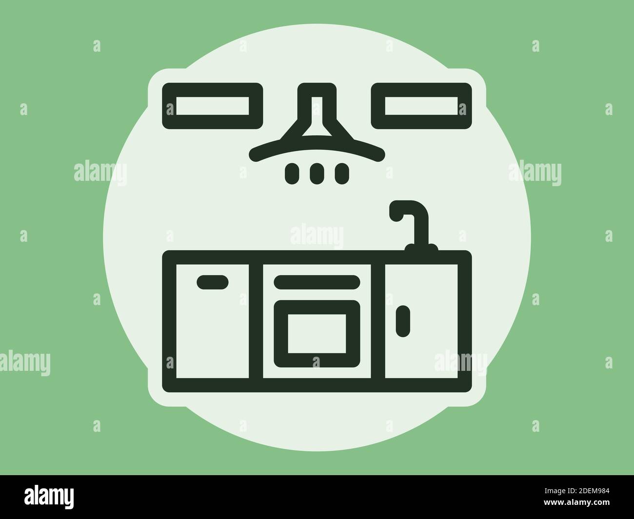 Vector icon. Illustration on a theme Kitchen Stock Vector Image & Art ...