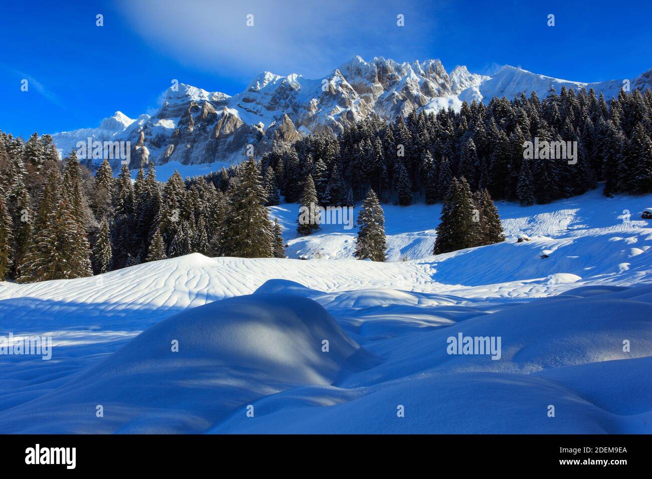 Switzerland europe appenzell santis alpstein hi-res stock photography ...