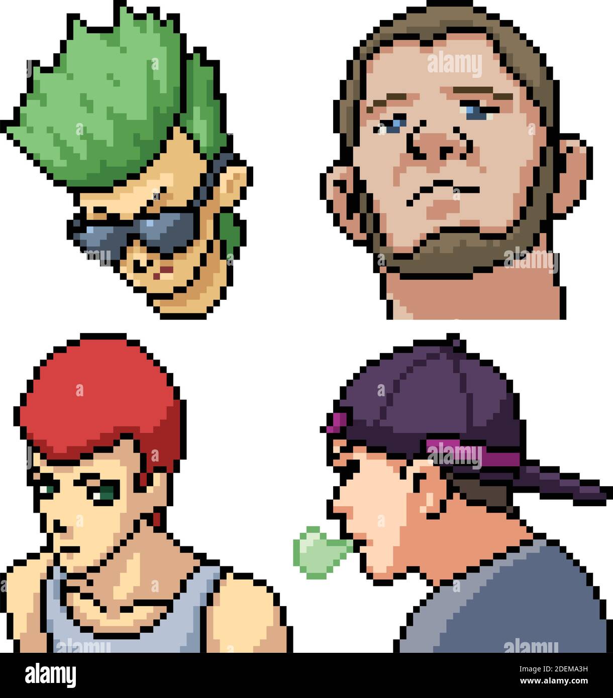 Teenager man portrait Stock Vector Images - Alamy