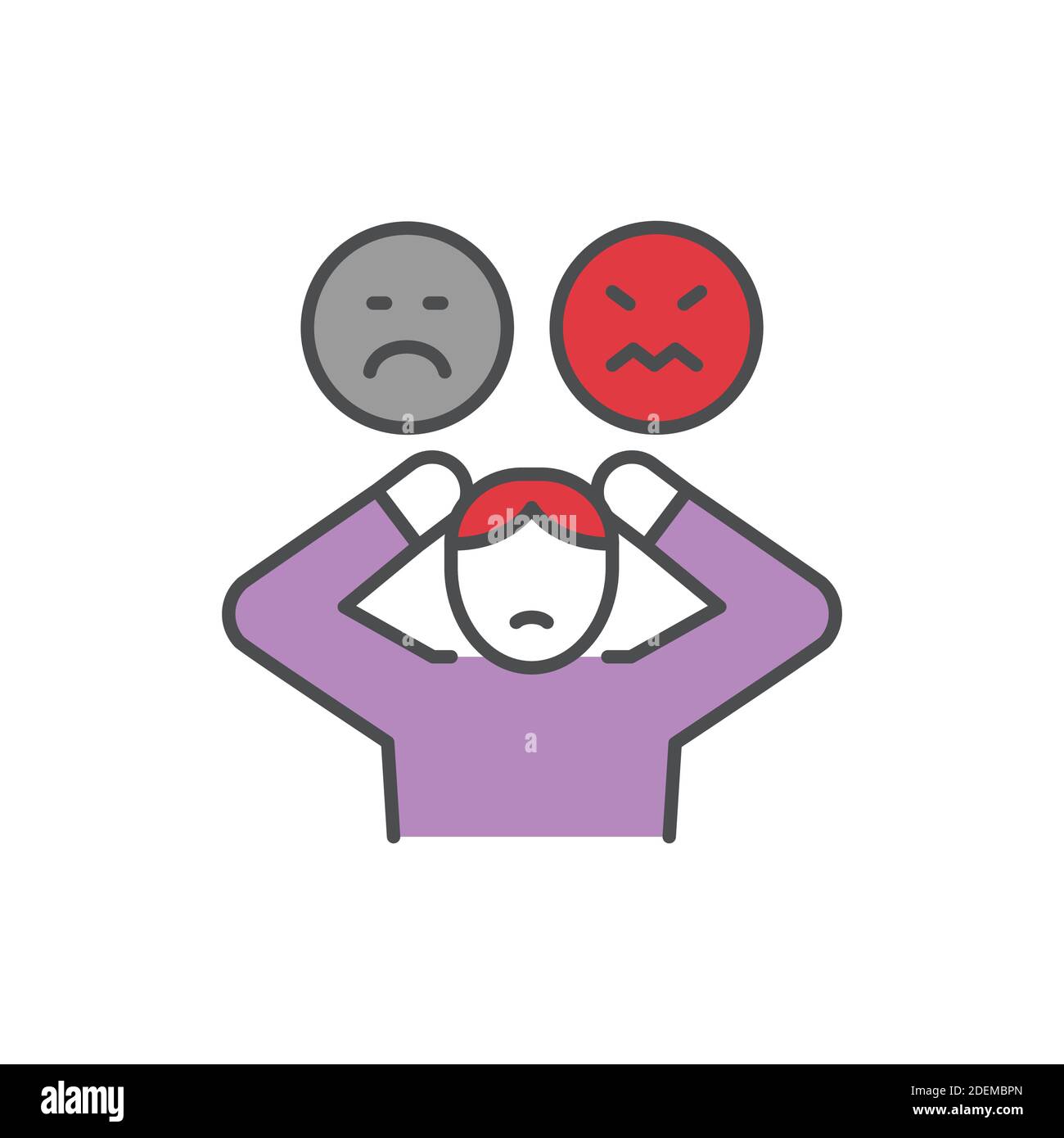 Anger woman abstract Stock Vector Images - Alamy