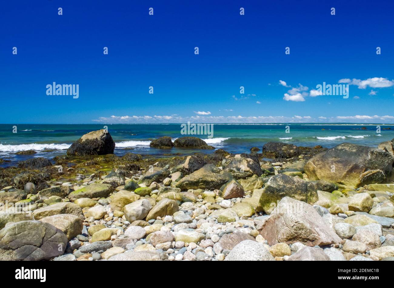 Rocks at Gooseberry Island, Westport, MA Stock Photo - Alamy