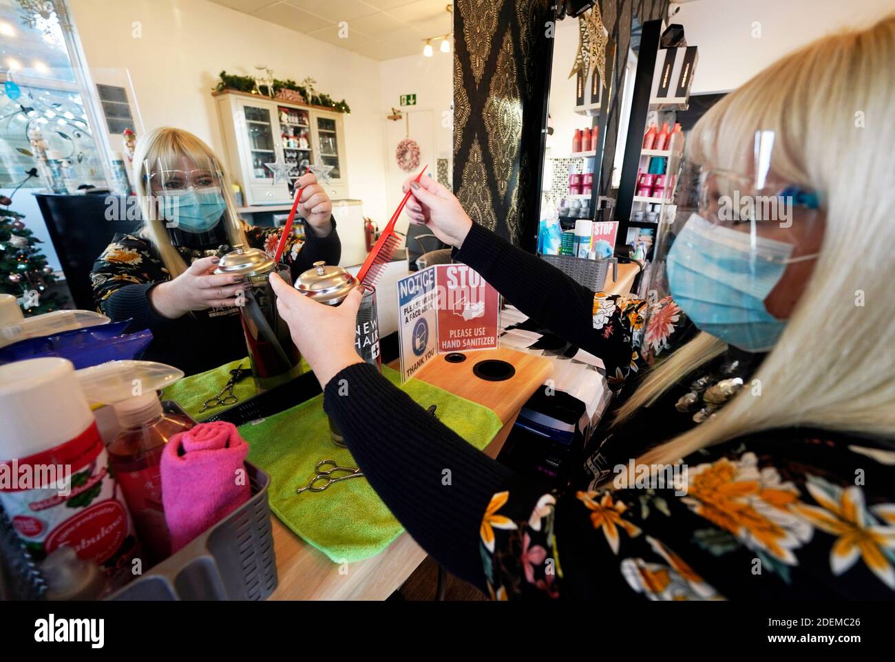 Janet Cochrane, 40, from Whitley Bay, prepares to re-open Capello hair ...