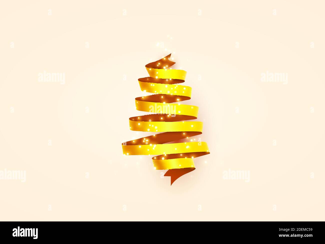 Christmas tree tape design banner. Vector illustration Stock Vector ...