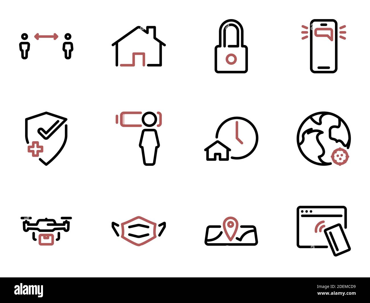 Self control black line Stock Vector Images - Alamy