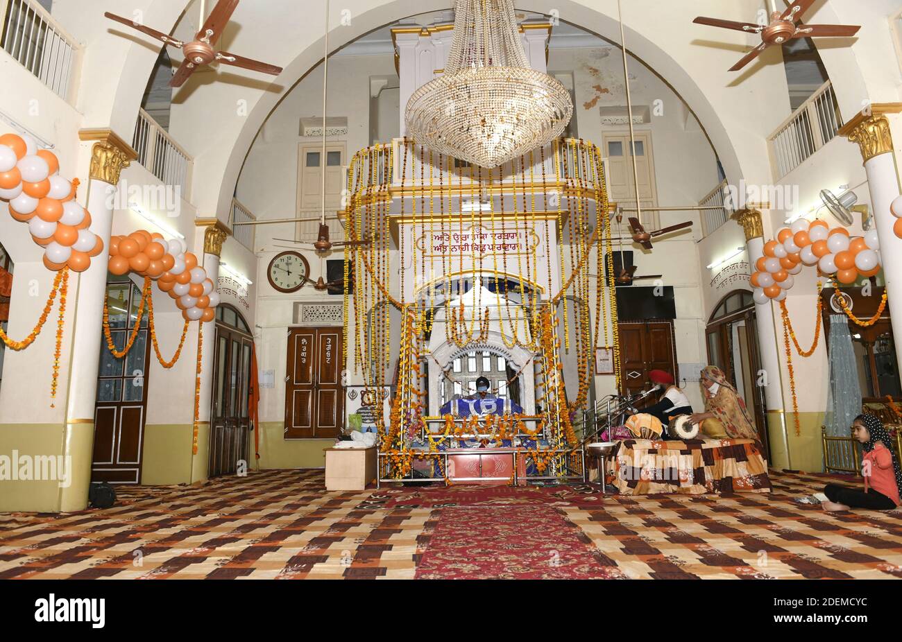 Beawar, Rajasthan, India, Nov. 30, 2020: Holy Gurudwara looks deserted ...