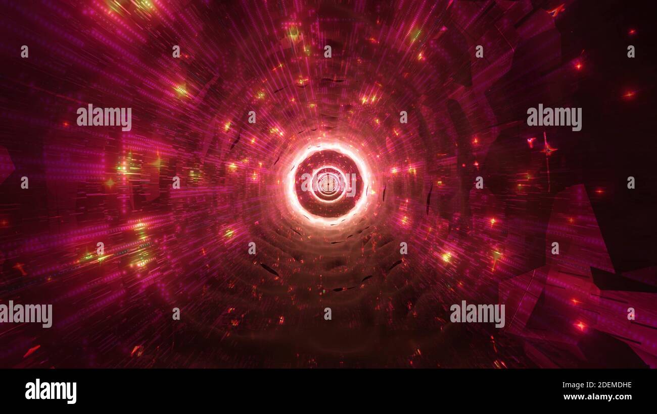 Glowing hole neon stars 3d illustration vfx background wallpaper Stock ...