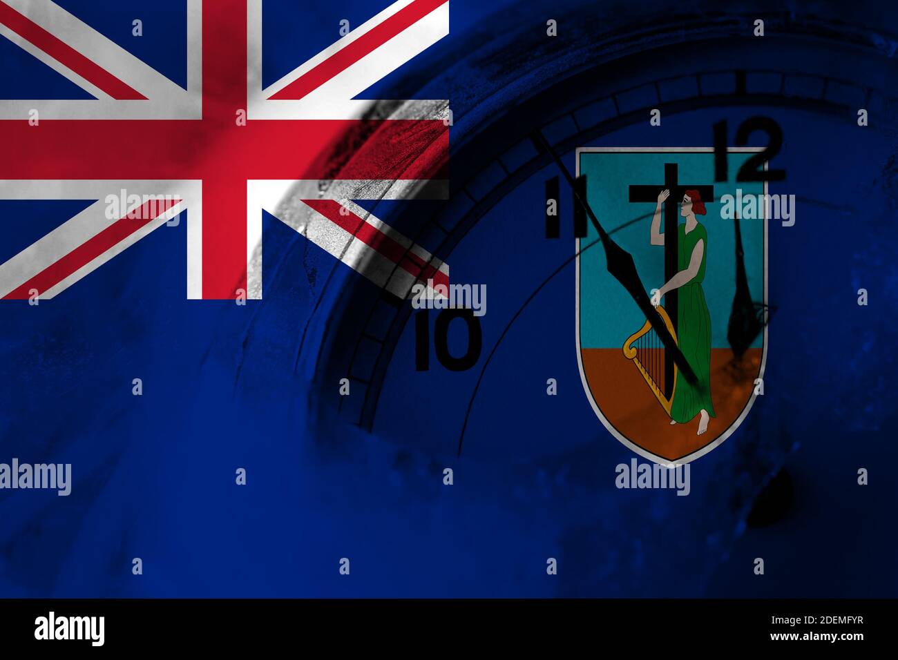 Britain montserrat flag hi-res stock photography and images - Alamy