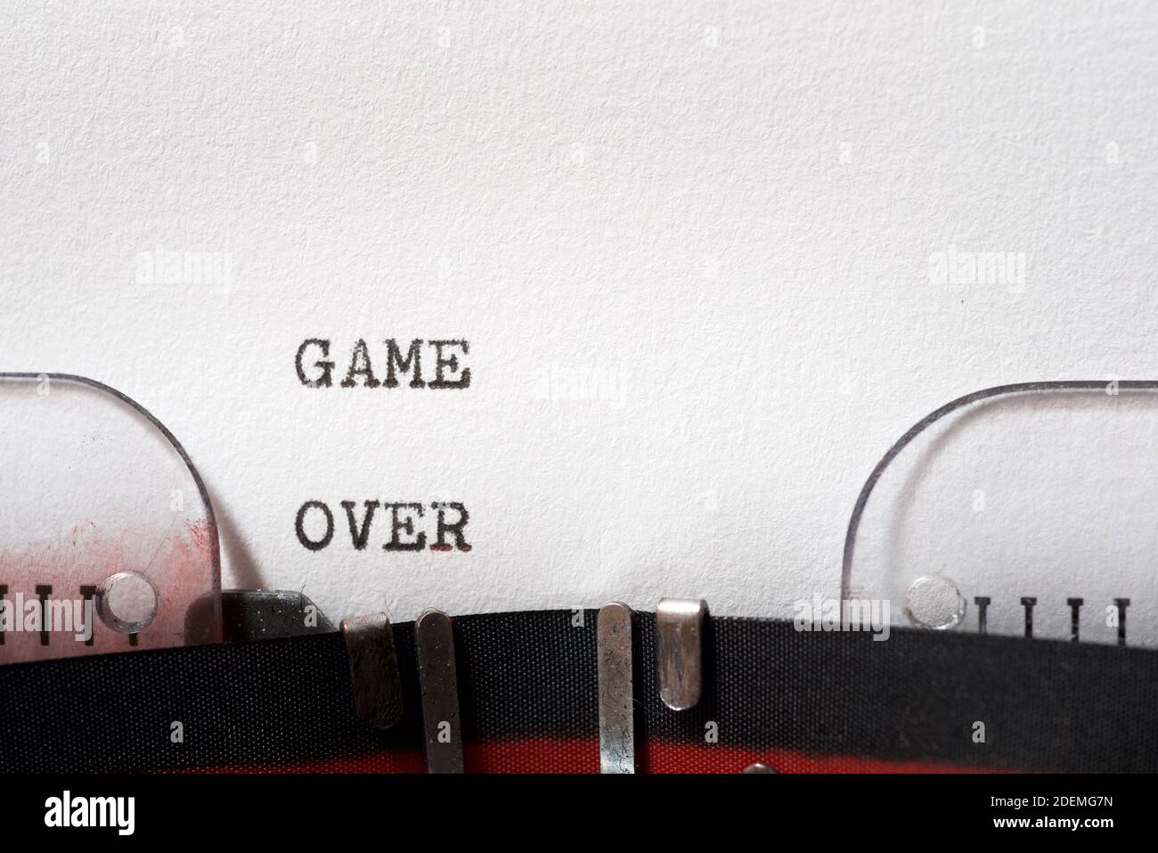 Game over writing hi-res stock photography and images - Alamy