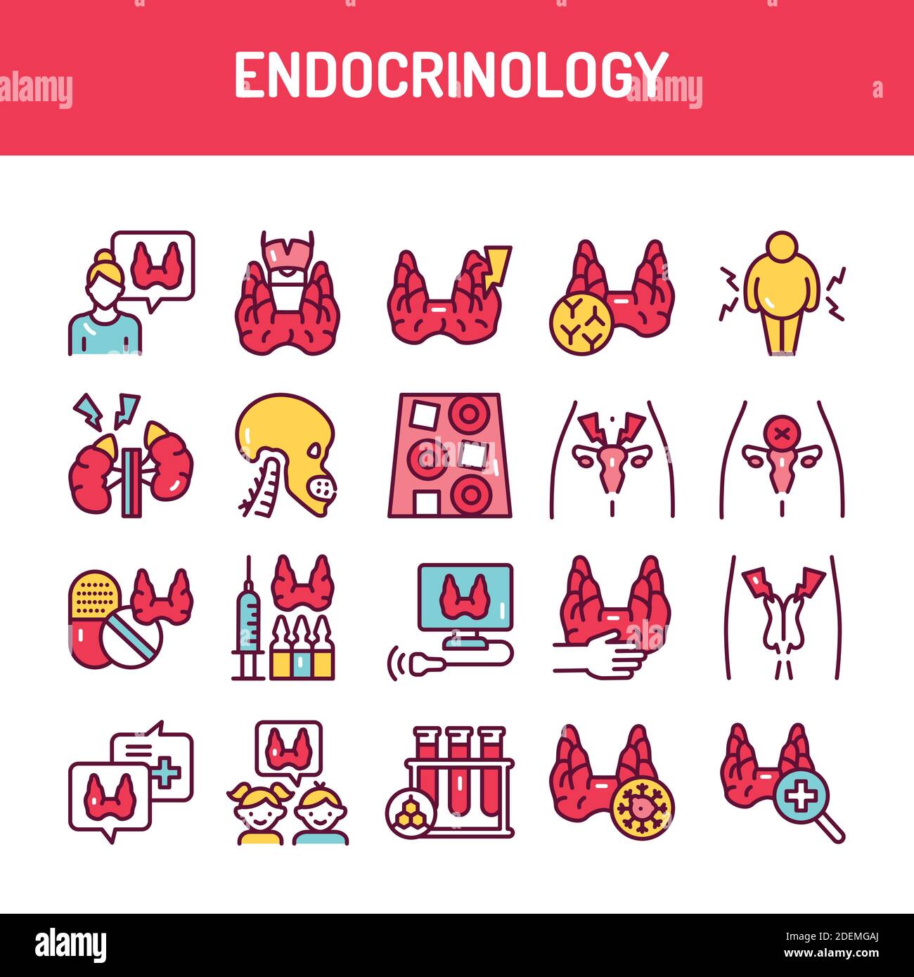 Hormones endocrine Stock Vector Images - Alamy